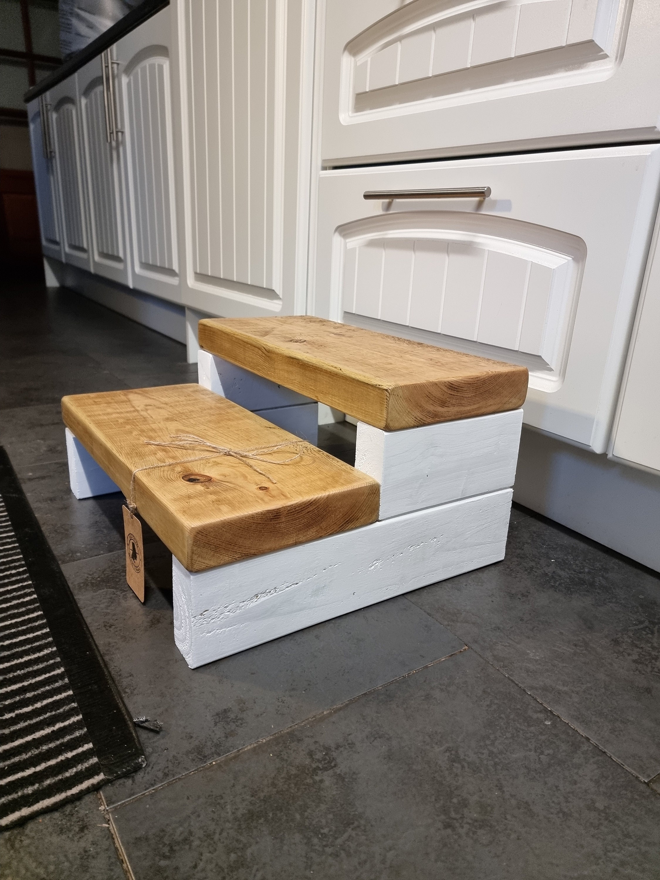 Handmade Wooden Step Stool / Kitchen Step / Kid Step / Bathroom Step ...