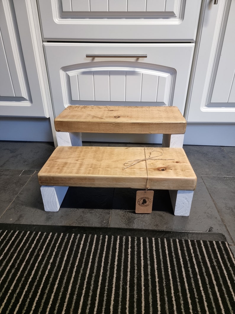 Handmade Wooden Step Stool / Kitchen Step / Kid Step / Bathroom Step ...