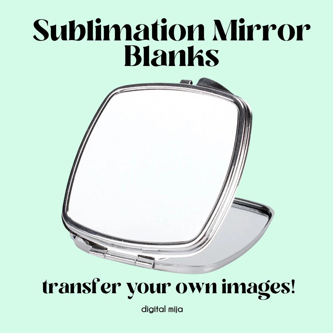 Sublimation Mirror Blanks Pocket Compact Mirror - Wedding Favors - Etsy