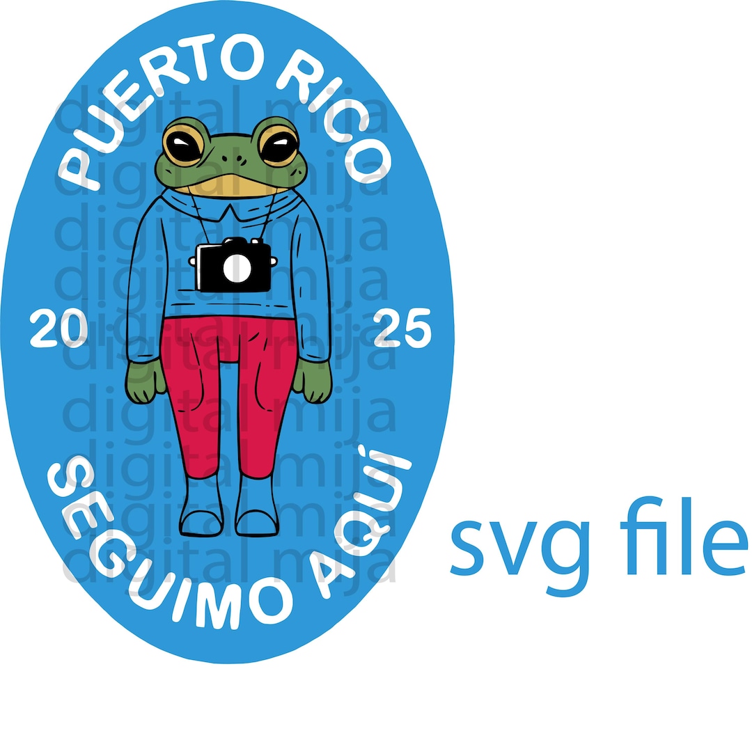 BB Concho Frog Seguimos Aqua | Instant Download | Latina SVG | Latinx ...