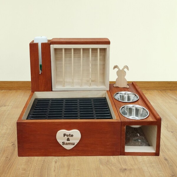 Rabbit Litter Box Hay Feeder - Etsy