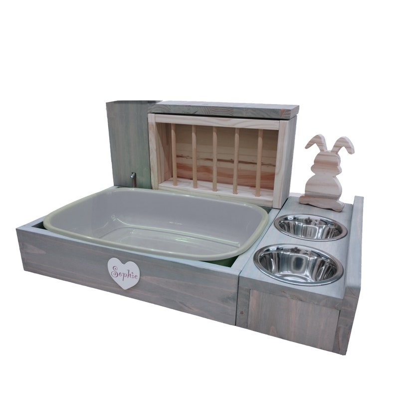 RABBIT FOOD STATION Best Rabbit Litter Rabbit Hay Feeder - Etsy