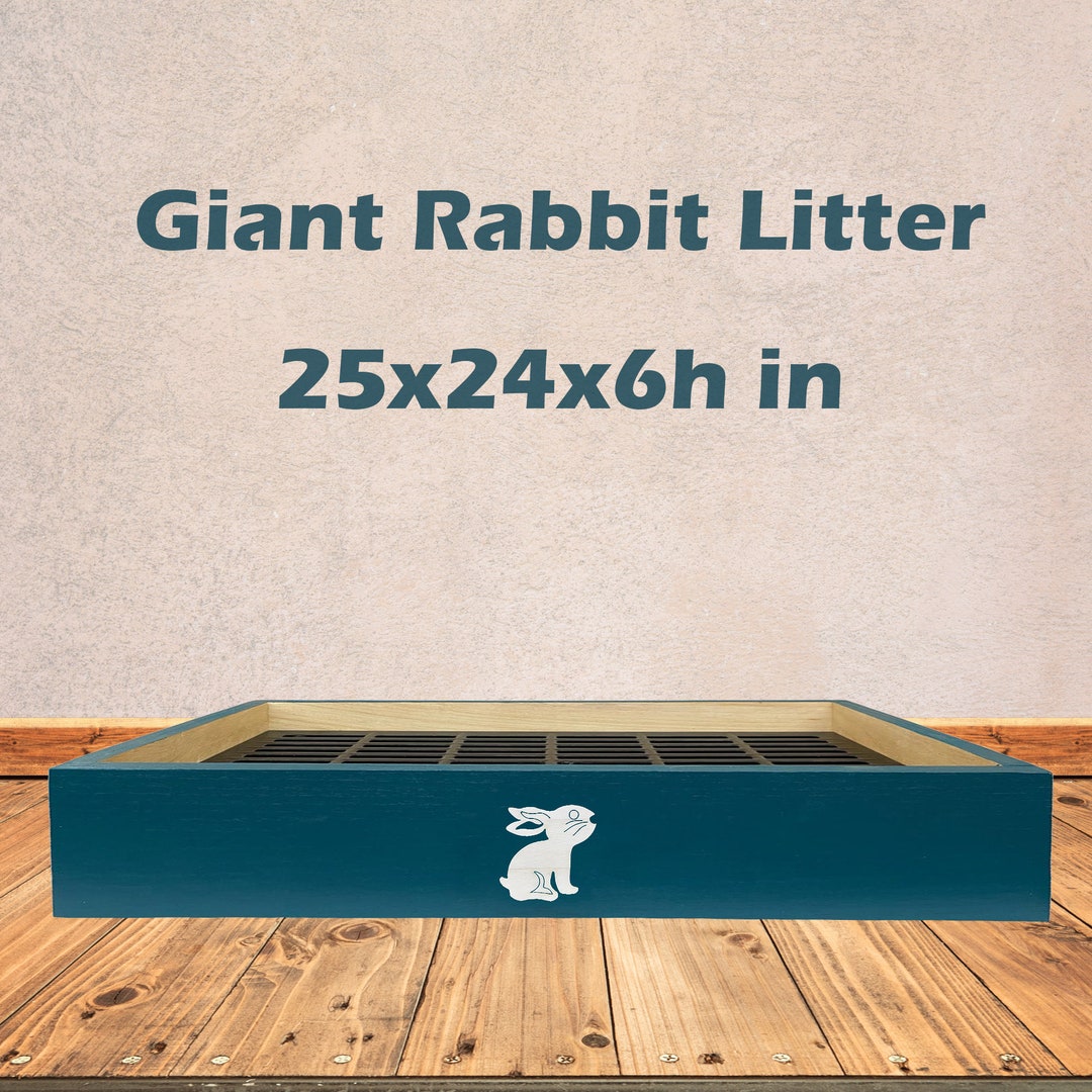 Giant Litter Box for Flanders Rabbits, Tub With Grate for Giant Rabbit ...