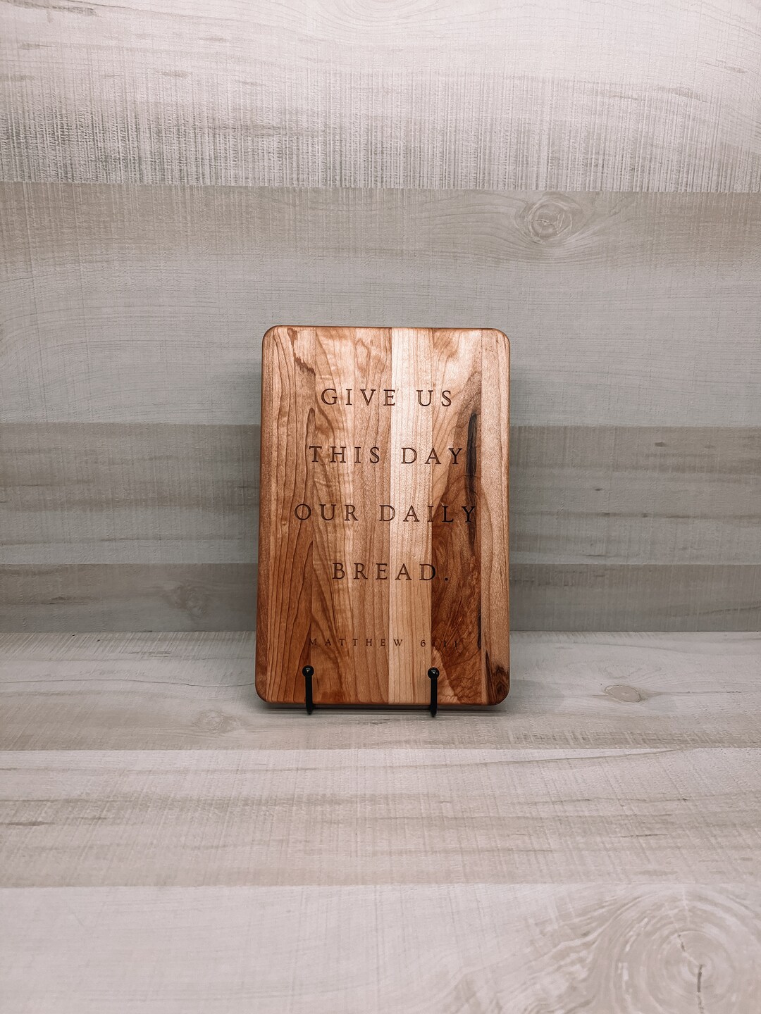 Give Us Our Daily Bread Laser Engraved Cutting Board – 9”x 6” Kitchen ...