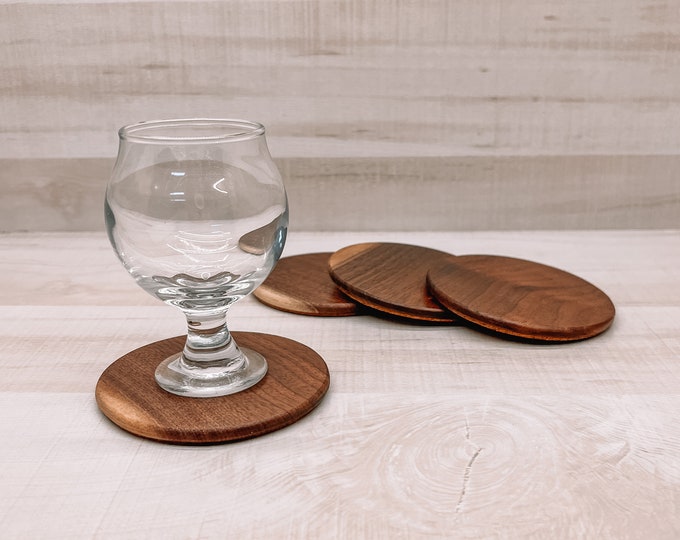 Live Edge, Walnut Coasters - Etsy
