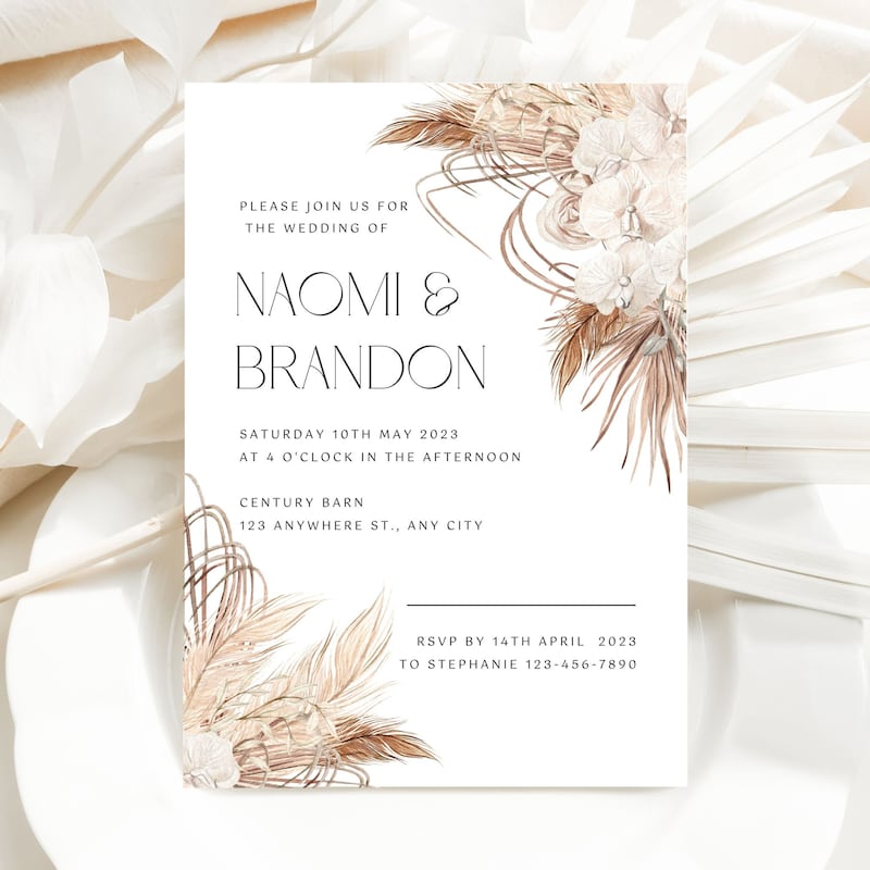 Boho Invitation - Etsy