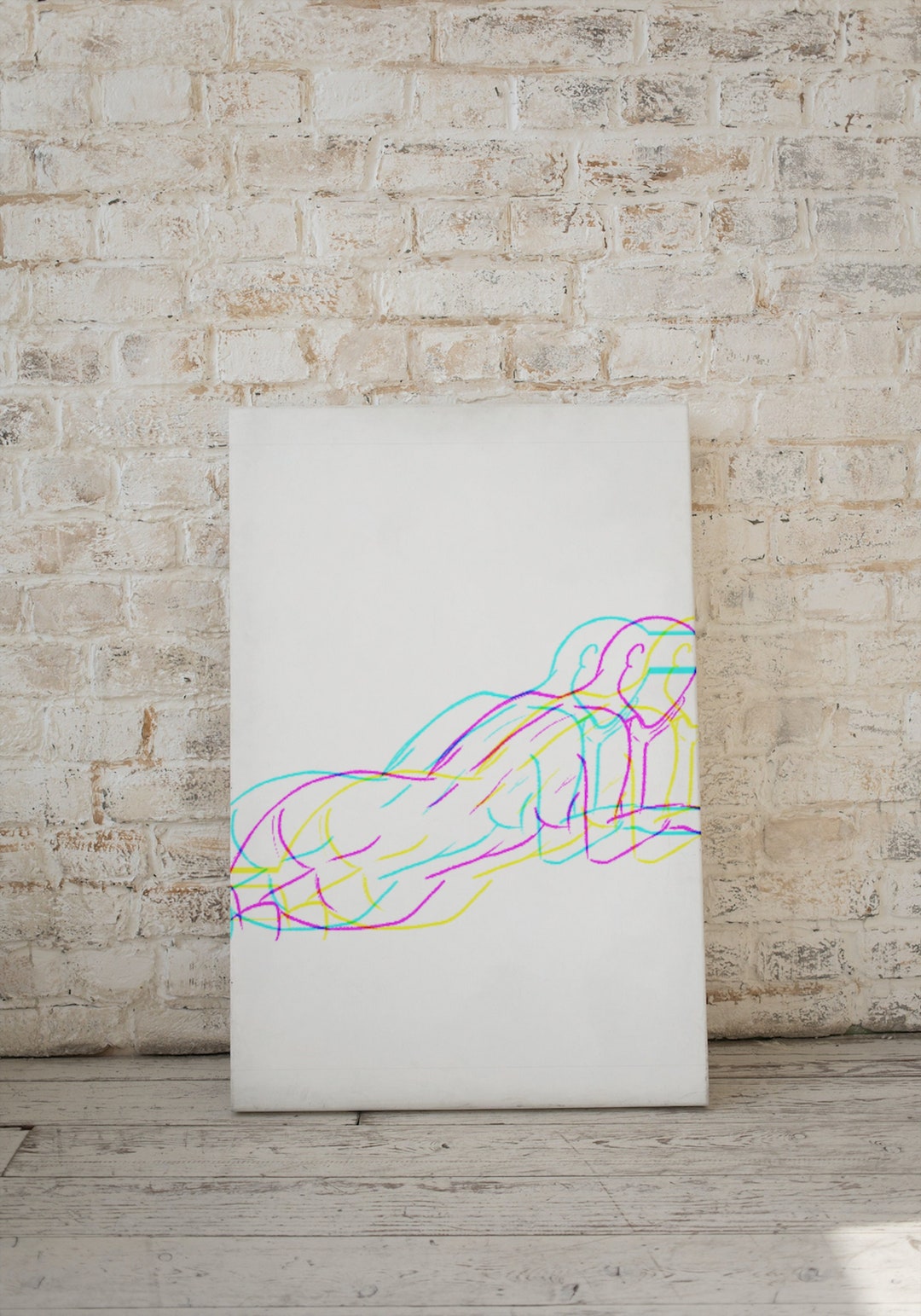DIGITAL DOWNLOAD Lean - Trippy Minimalist Art Print, Nude Line Drawing ...