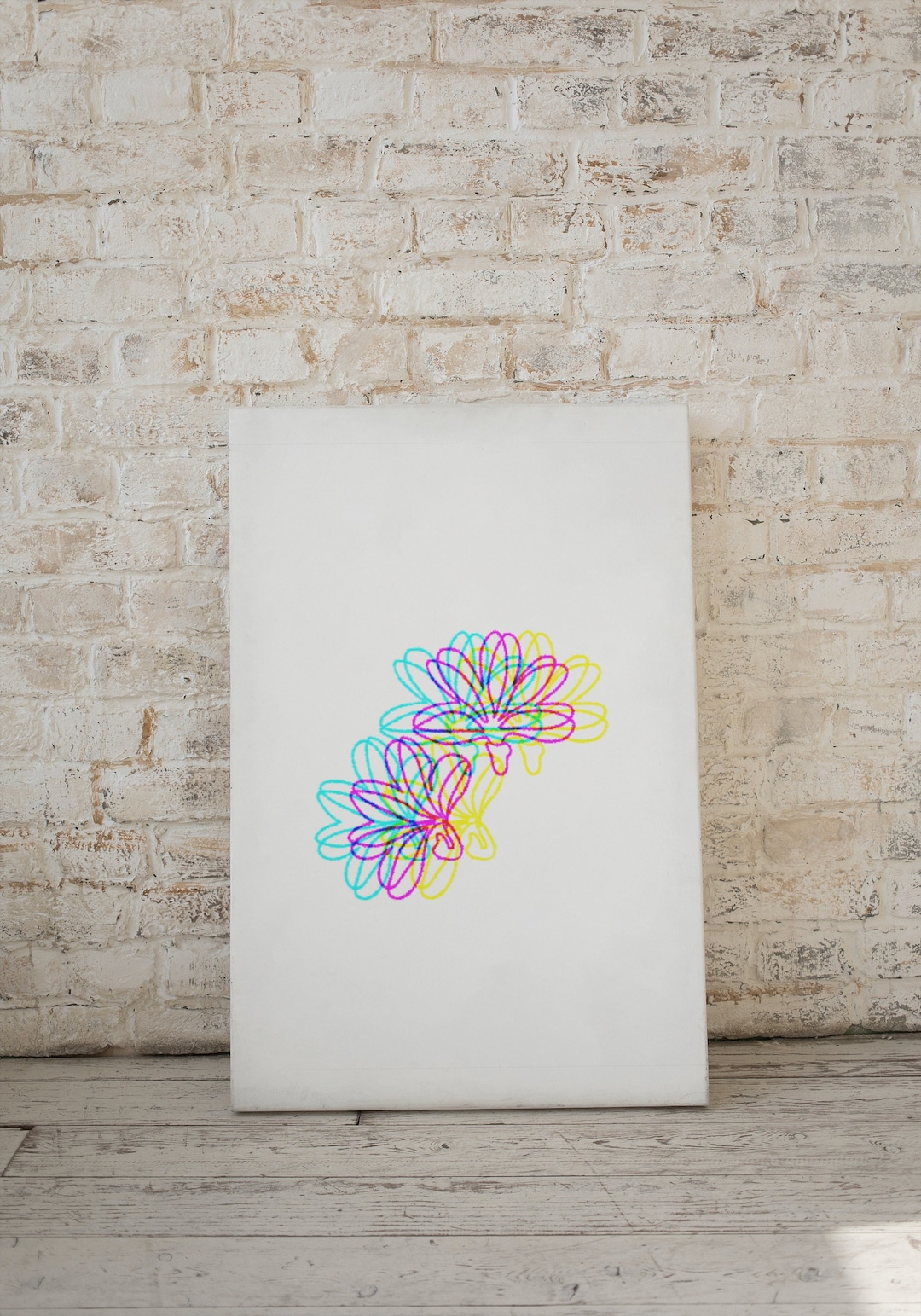 DIGITAL DOWNLOAD Naupaka - Trippy Line Drawing, Tri Color Print, Trippy ...