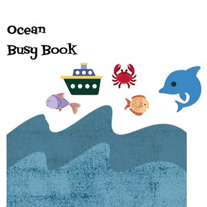 Ocean Busy Book Printable | Toddler | Preschool | Learning Flipbook ...