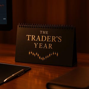 The Traders Year - Luxury Gold & Black Desk Calendar for Traders ...