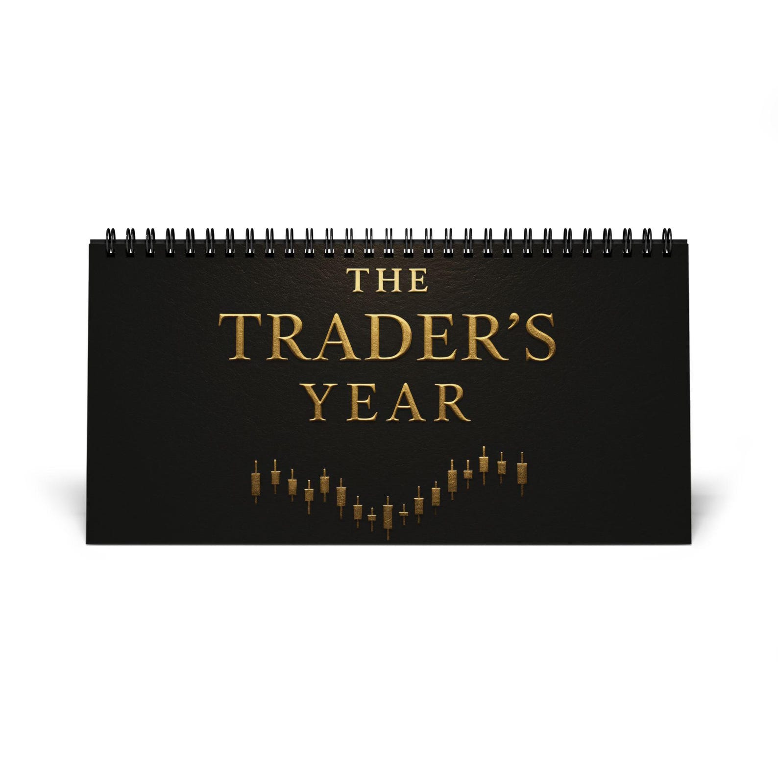 The Traders Year - Luxury Gold & Black Desk Calendar for Traders ...