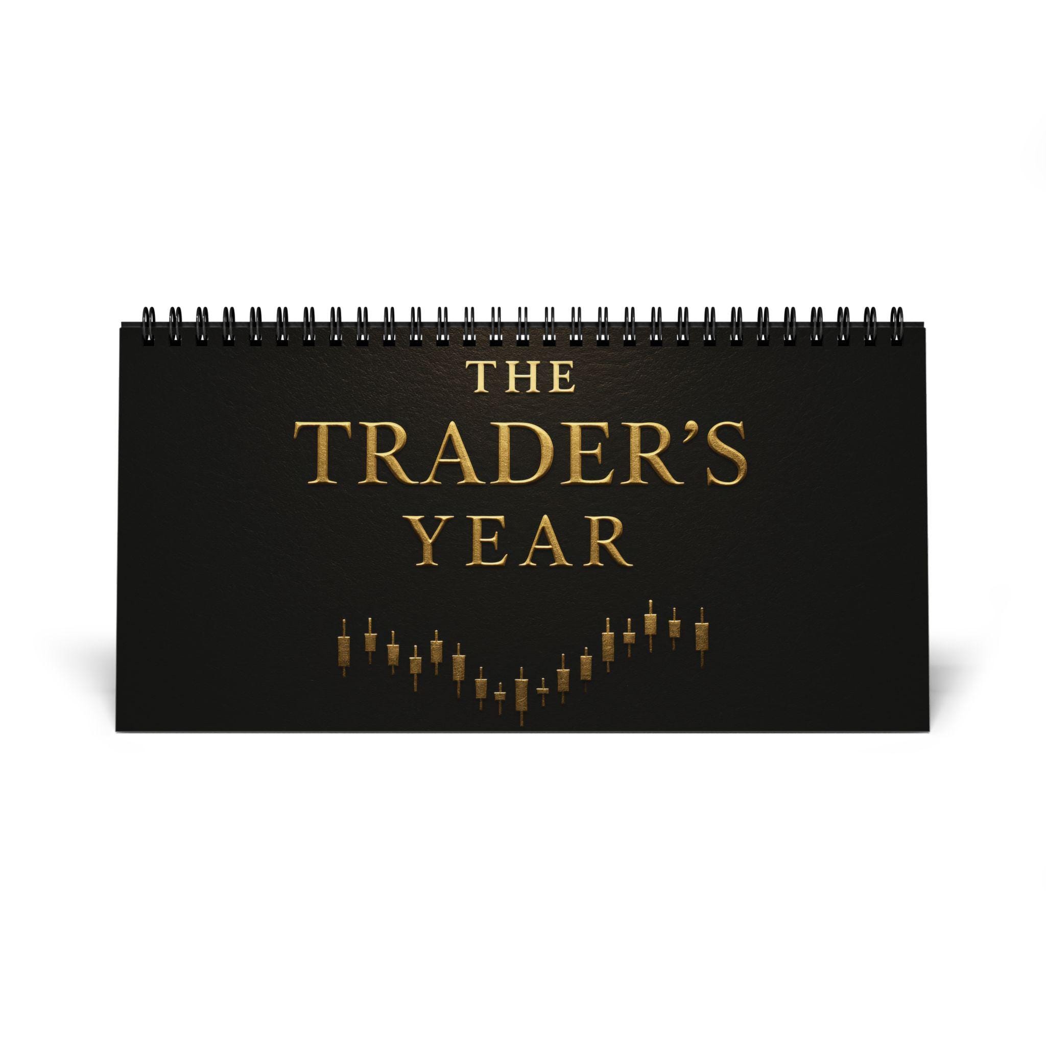 The Traders Year - Luxury Gold & Black Desk Calendar for Traders ...