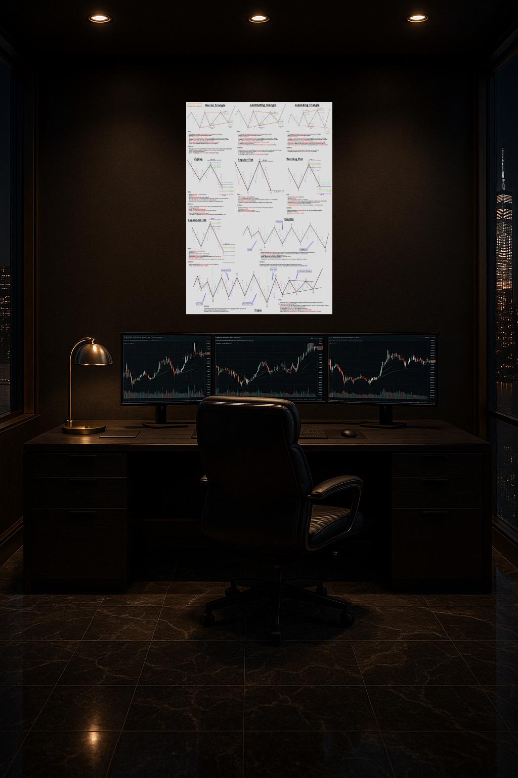 Elliott Wave Trading Poster – Corrective Wave Patterns | Technical ...