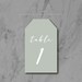 Sage Green Wedding Table Number Cards - Modern Wedding Decor - 3x5 ...