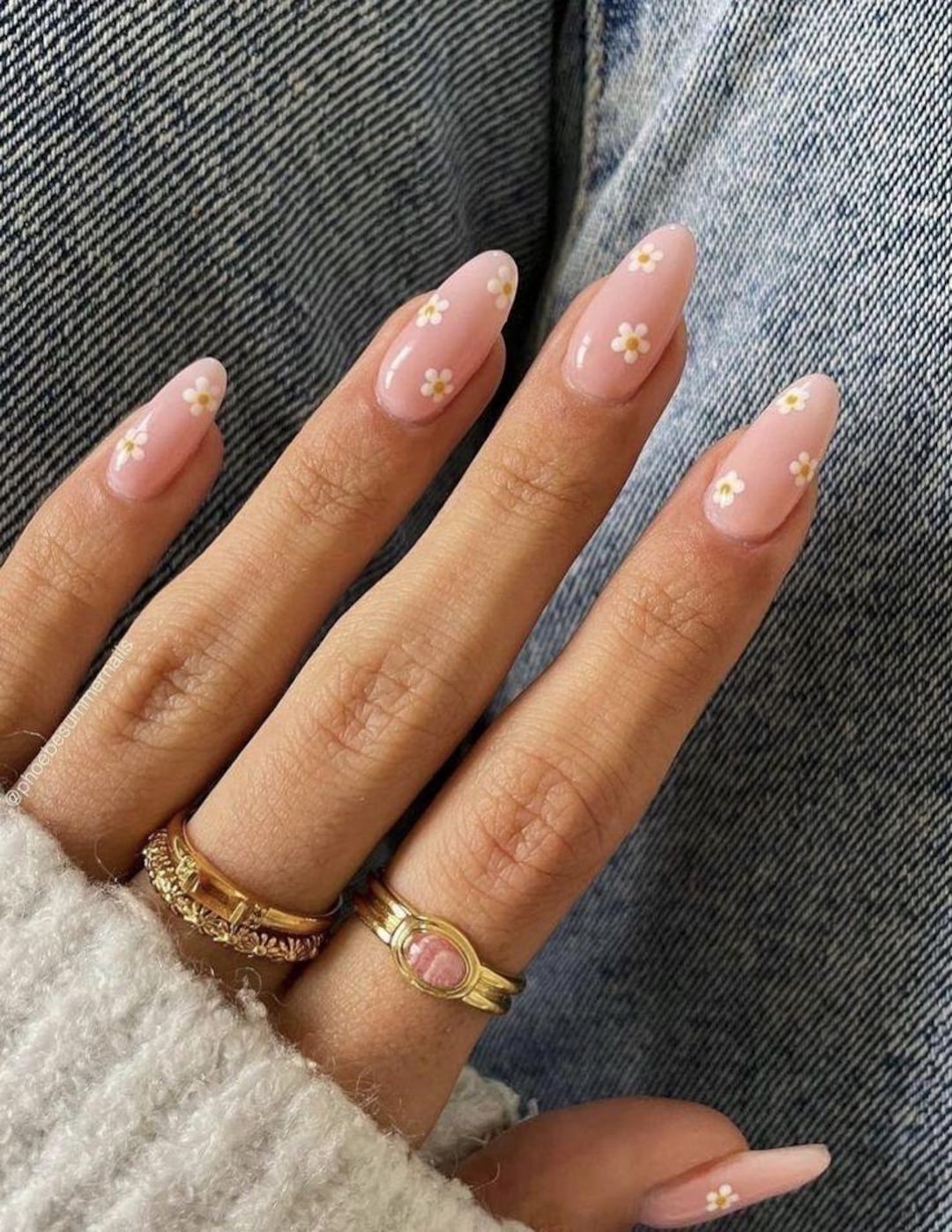 Press on Nails, Reusable Press Ons, Spring Nails, Short Nails, French ...