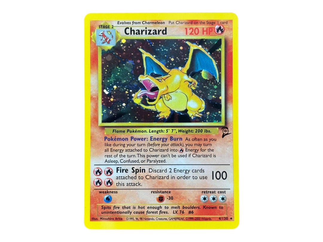 Base Set 2 Charizard high Quality Proxy - Etsy