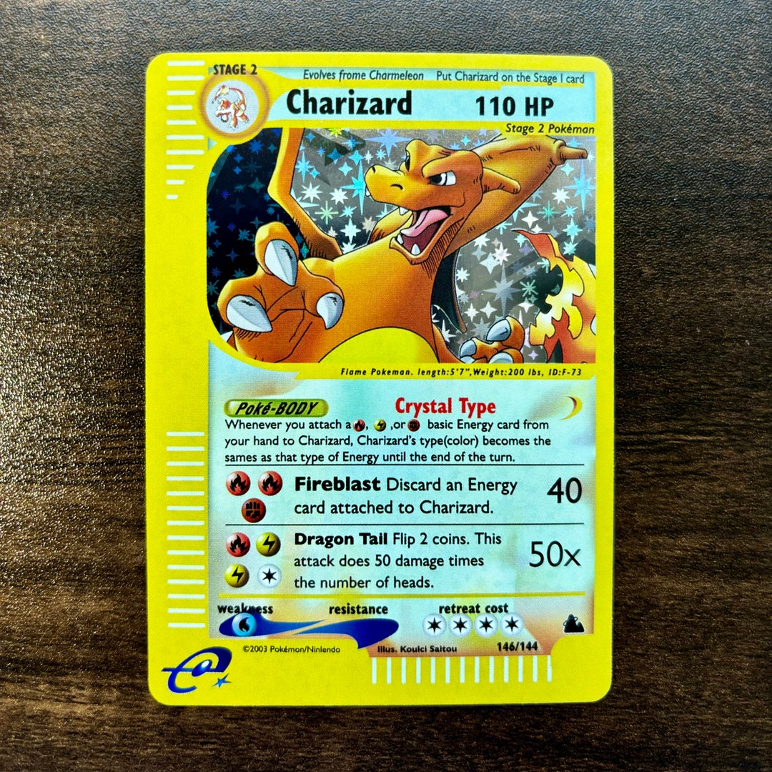 Charizard Skyridge Crystal 146 High Quality Proxy - Etsy