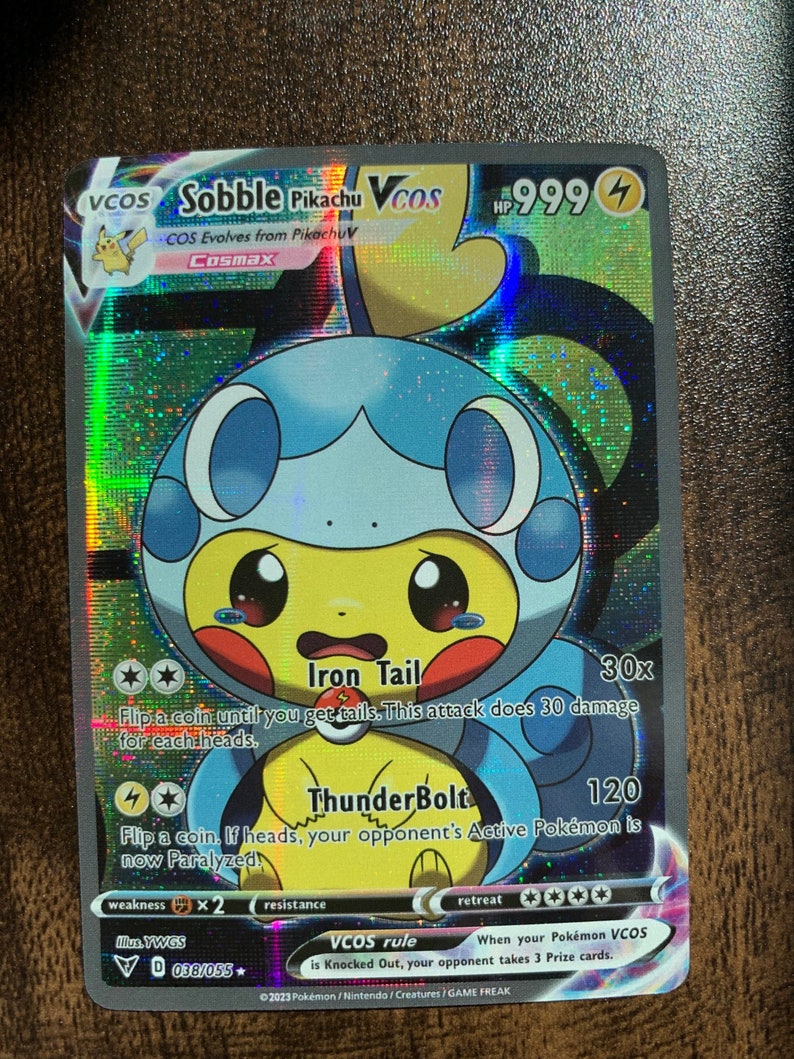 Custom Pokemon Card - Etsy