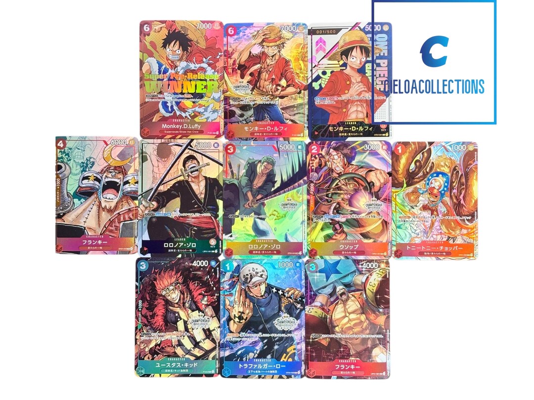 One Piece 11 Card Set (high Quality Proxy) - Etsy