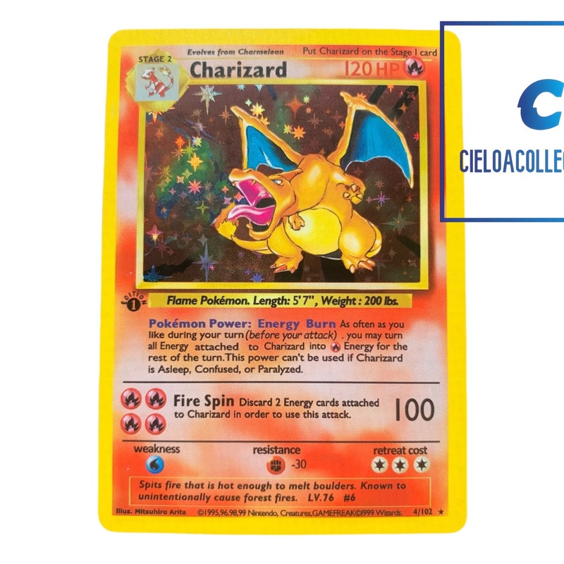 First Edition Charizard - Etsy