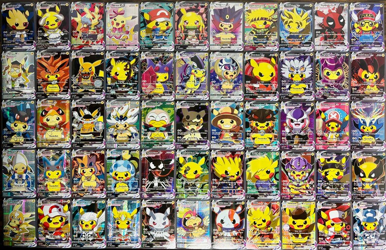 Pikachu Custom Cards Deck - Etsy
