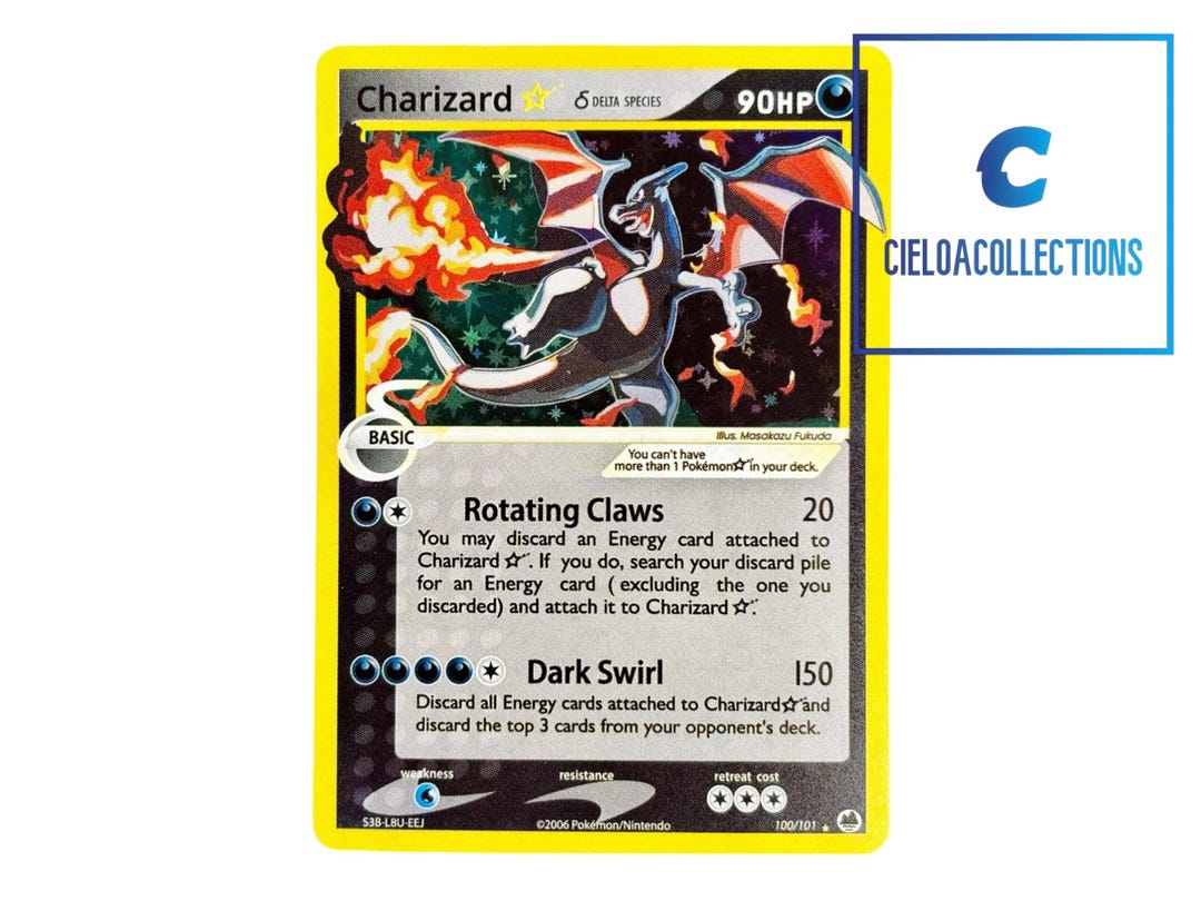 Charizard Star (delta Species) - Dragon Frontiers (DF) (high Quality ...