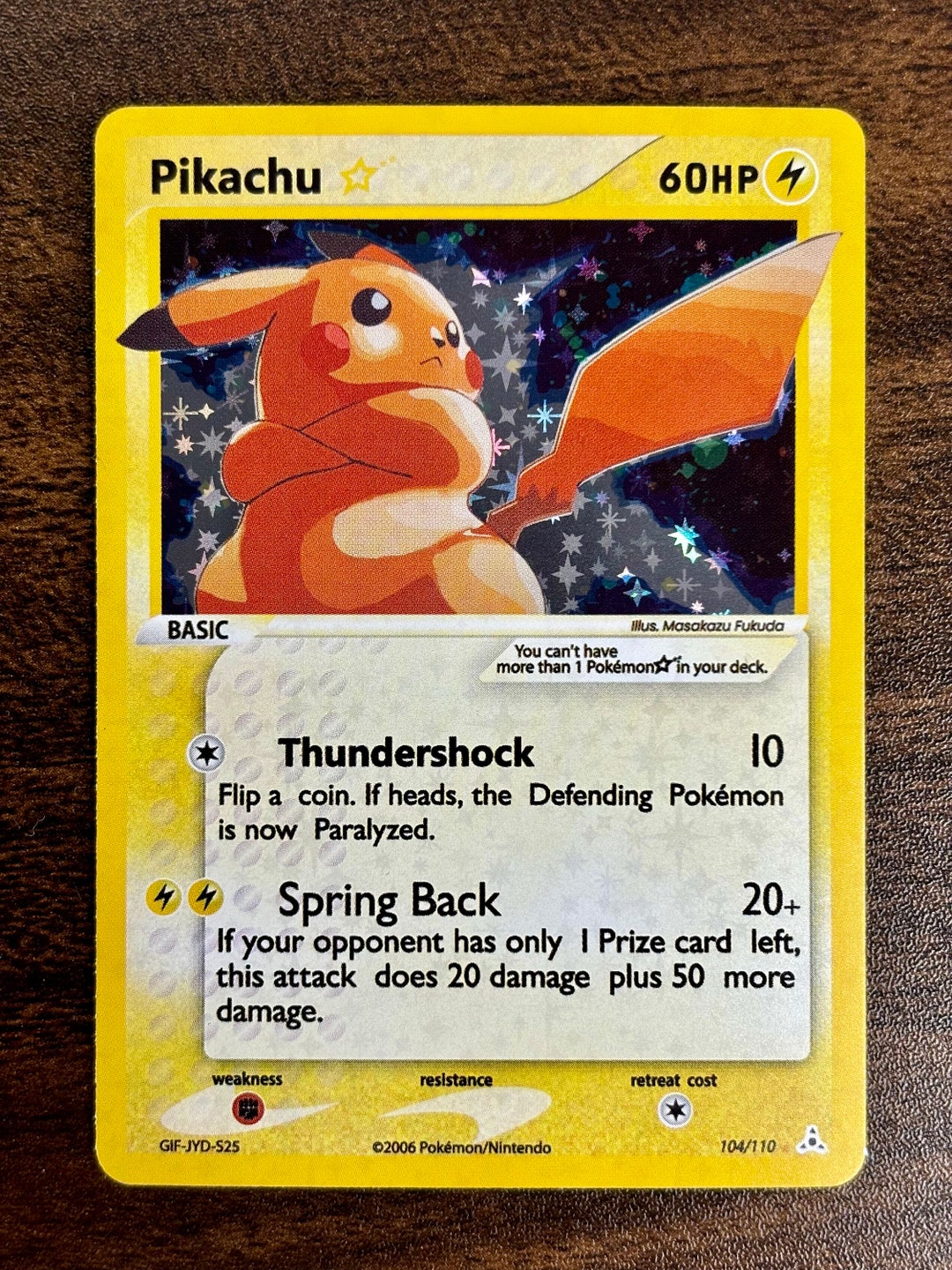 Pokémon Gold Star Pikachu high Quality Proxy - Etsy