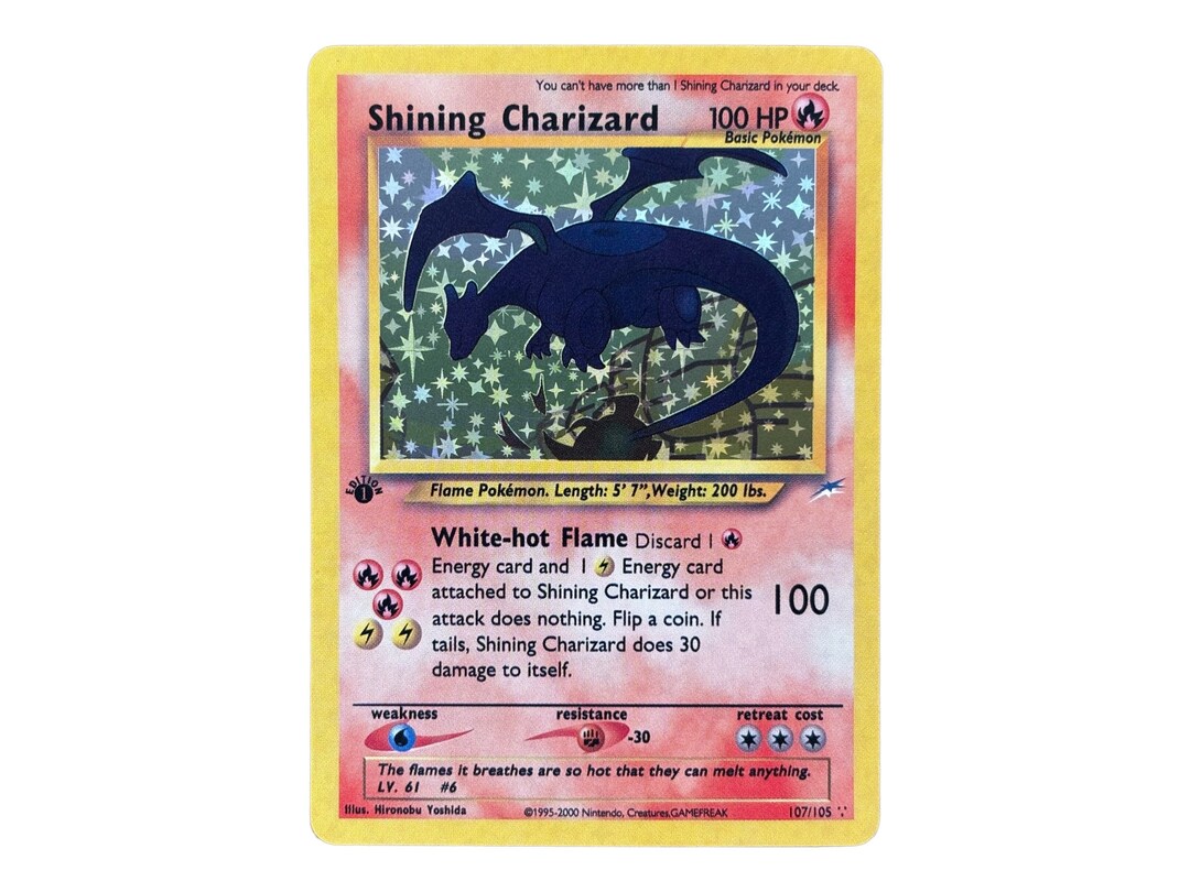 1st Edition Shining Charizard (high Quality Proxy) - Etsy