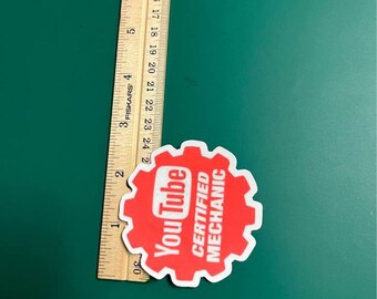 Youtube Mechanic Sticker - Etsy