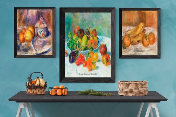 Set of 3 Pierre-auguste Renoir Printable Wall Art Orange and | Etsy