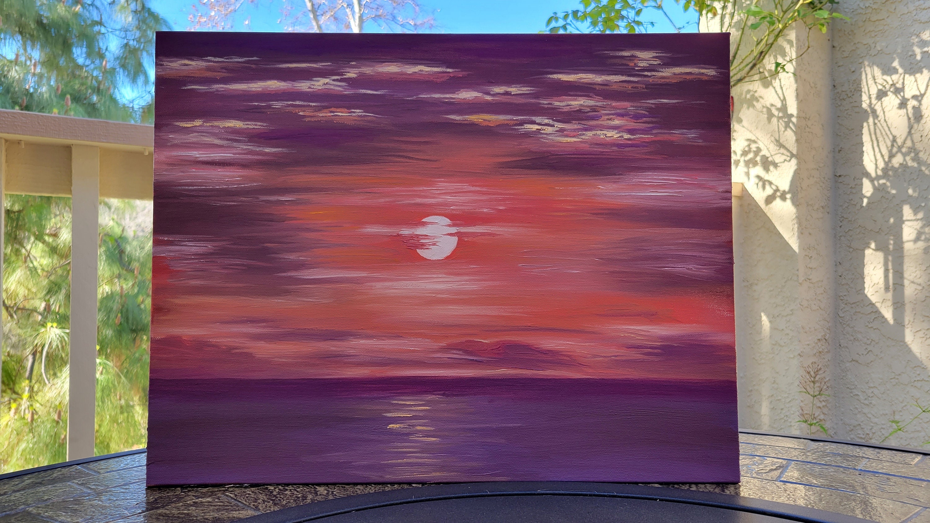 Sunset Painting Original Art Oil Painting - Etsy