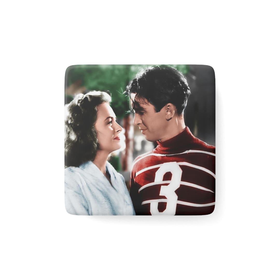 I's a Wonderful Life Young George and Mary Porcelain Magnet, Square - Etsy
