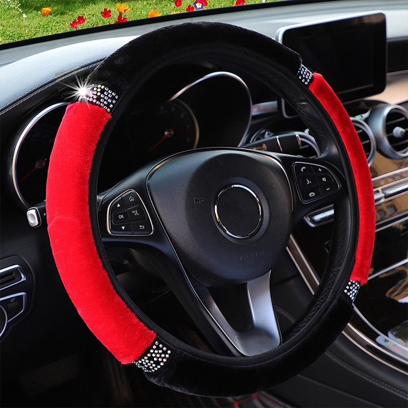 Red Car Steering Wheel Cover - Etsy