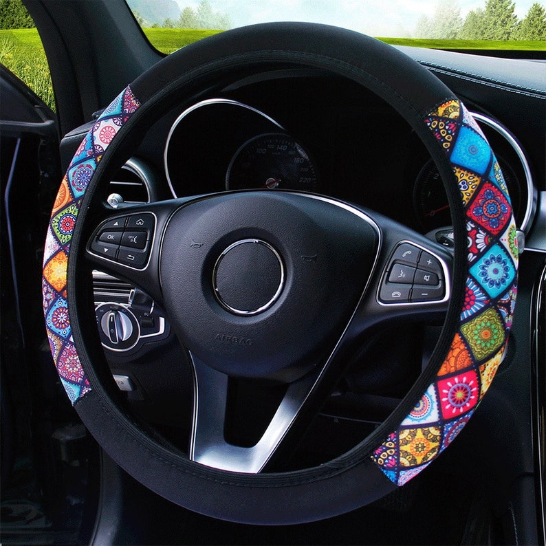 Universal Cloth Steering Wheel Cover - Modern Car Accessories - Etsy
