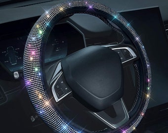 Bling Steering Wheel Cover for Women Universal Fit Steering Wheel Cover Custom Car Accessories Sparkling Steering Protector Etsy