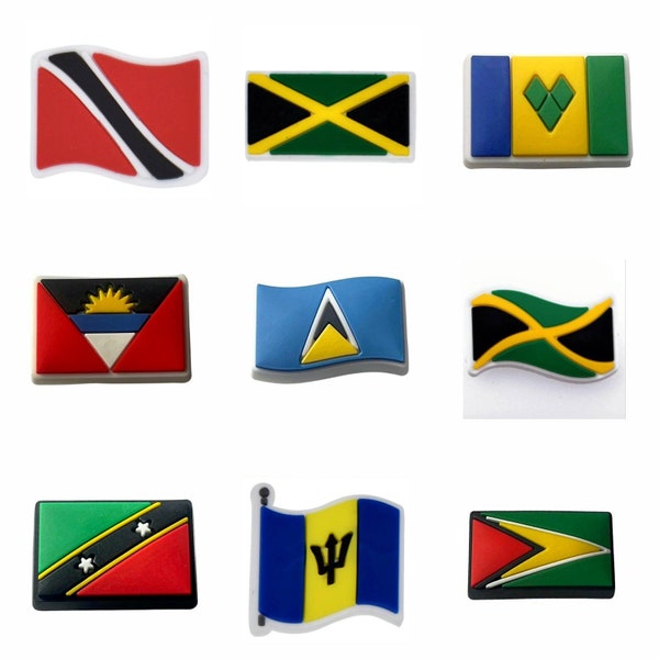Caribbean Island Flag Pins - Etsy