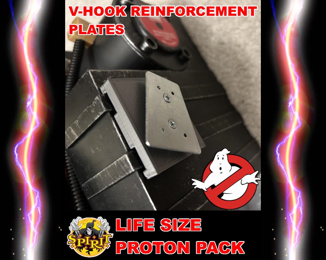 V-hook Reinforcement Plates for Life-size Spirit Proton Pack - Etsy