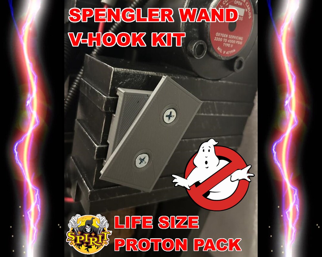 3D Printed V-hook for Life-size Spirit Proton Pack - Etsy