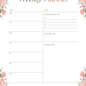 2025 Floral-themed Daily, Weekly, and Monthly Planner || Printable ...