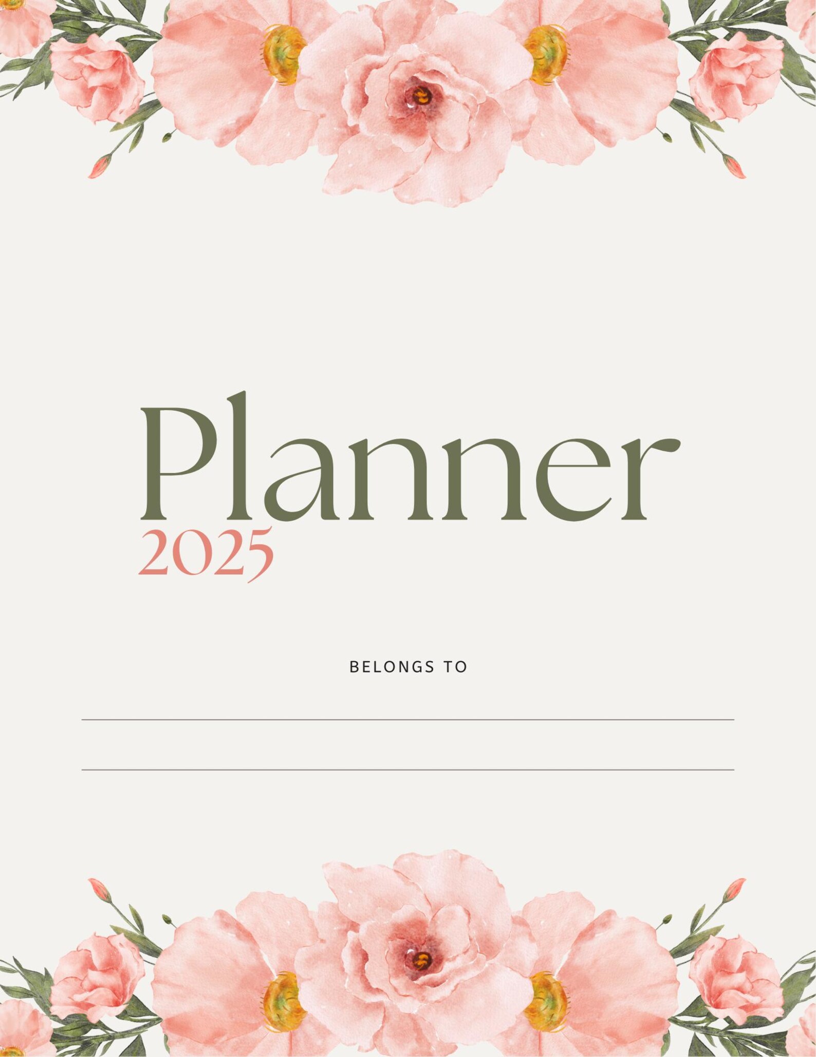 2025 Floral-themed Daily, Weekly, and Monthly Planner || Printable ...