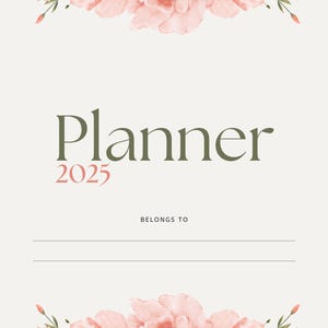 2025 Floral-themed Daily, Weekly, and Monthly Planner || Printable ...