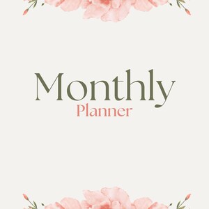 2025 Floral-themed Daily, Weekly, and Monthly Planner || Printable ...