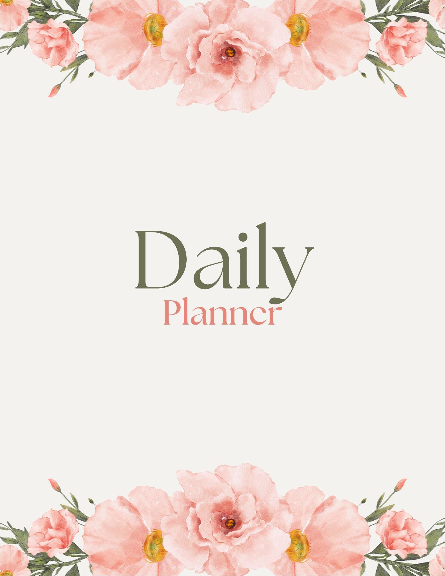 2025 Floral-themed Daily, Weekly, and Monthly Planner || Printable ...