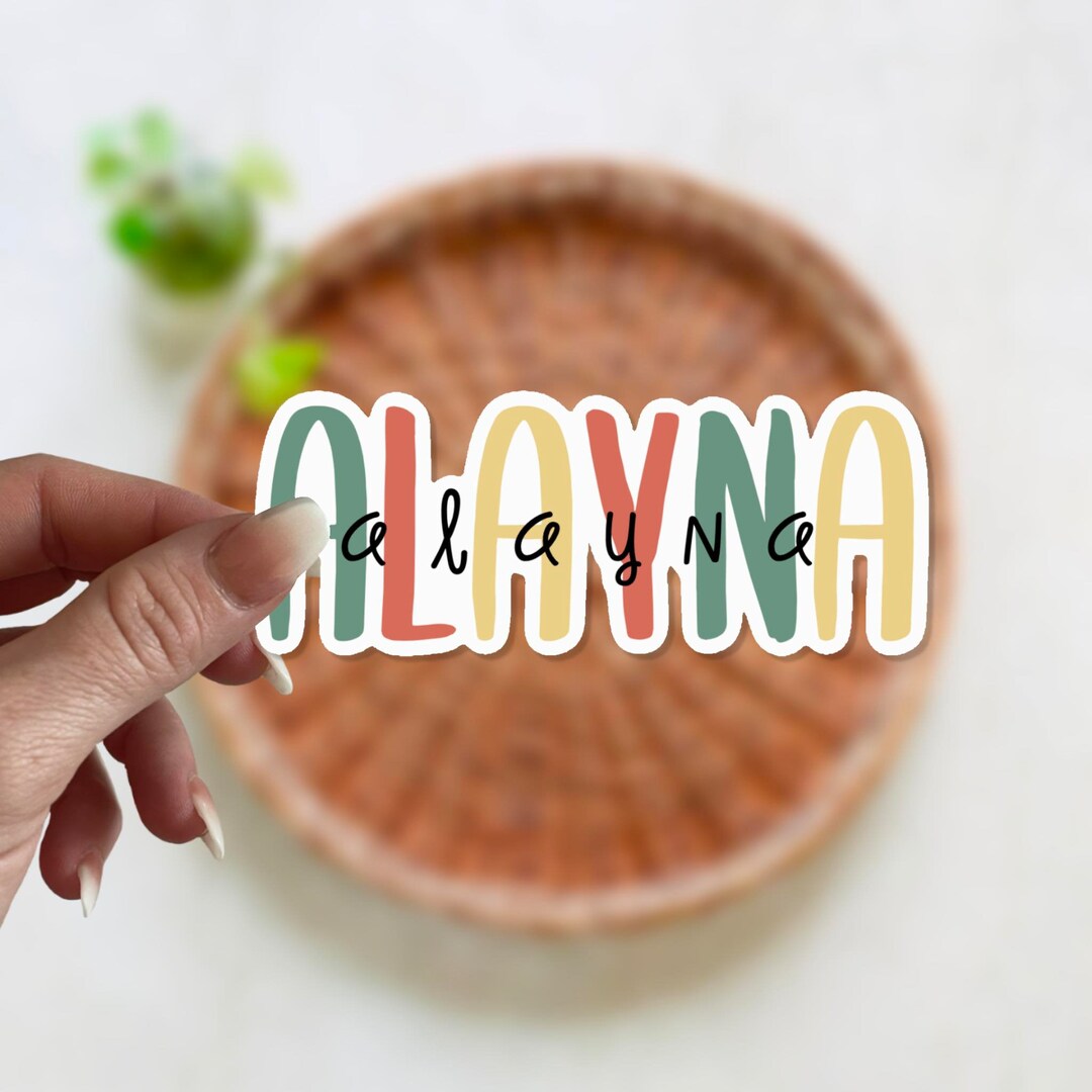 Personalized Varsity Sticker - Etsy