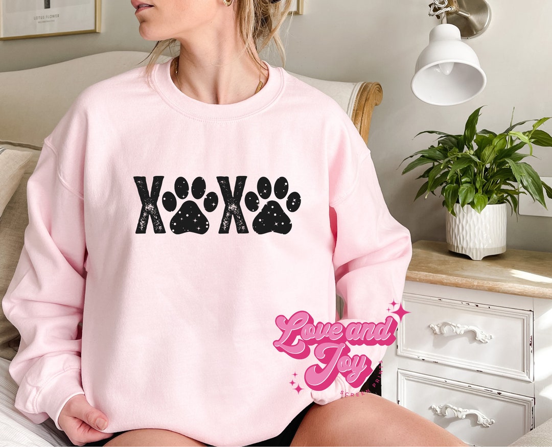 Paws XOXO Transfer Valentines Heart Screen Prints Ready to Press T ...