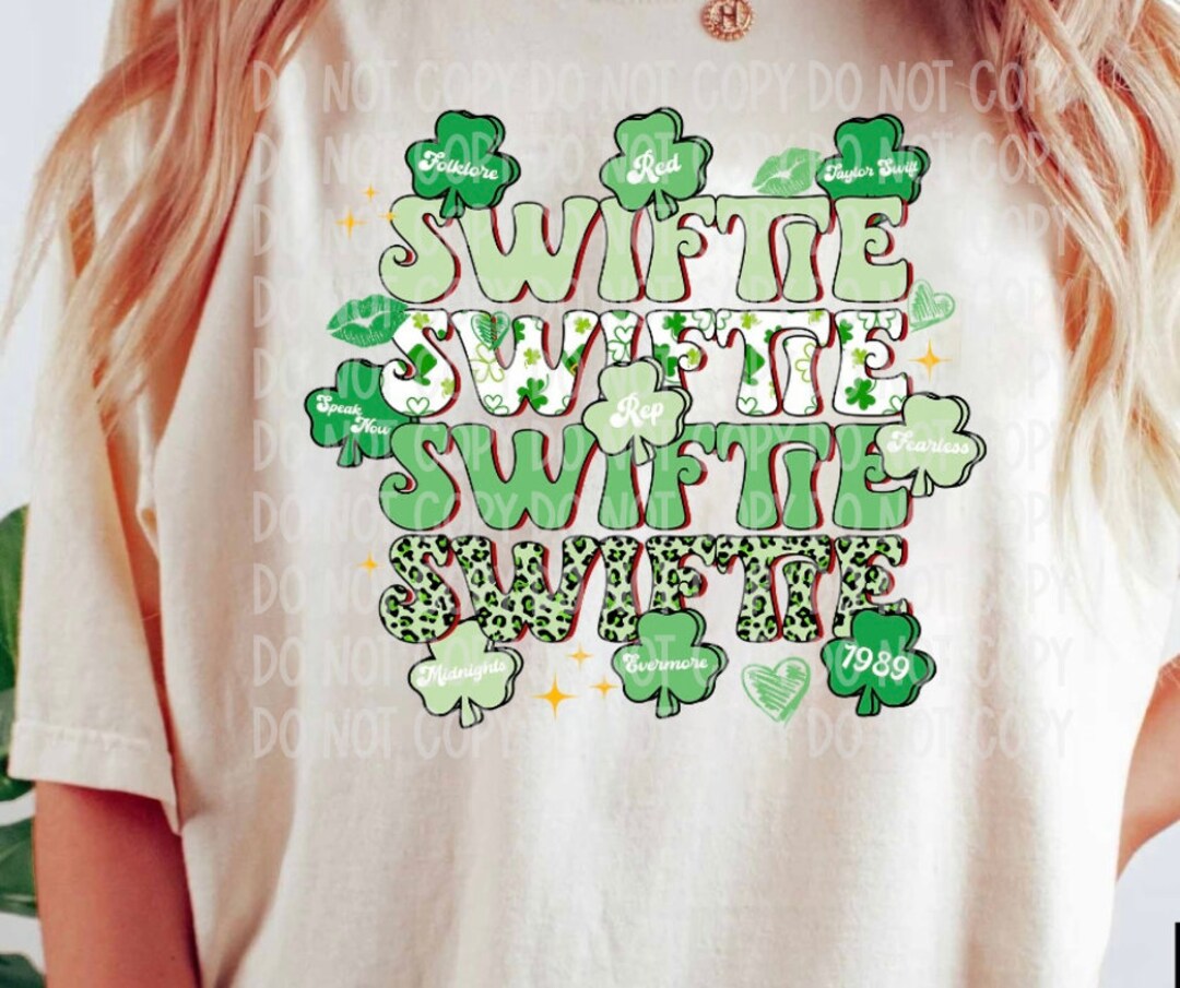 Lucky Swiftie DTF Lucky Prints Ready to Press T-shirt Transfers Heat ...