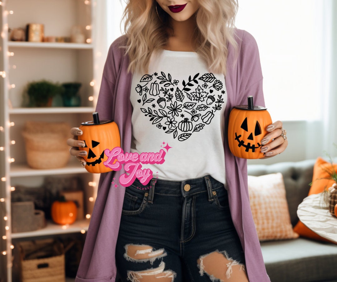 Fall Heart Screen Print Ready to Press I Fall Print Transfer - Etsy