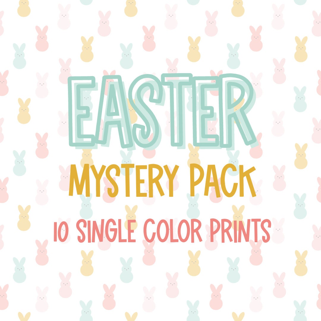 RTS Easter Mystery Pack Screen Print Transfer Plastisol Ink Screen ...