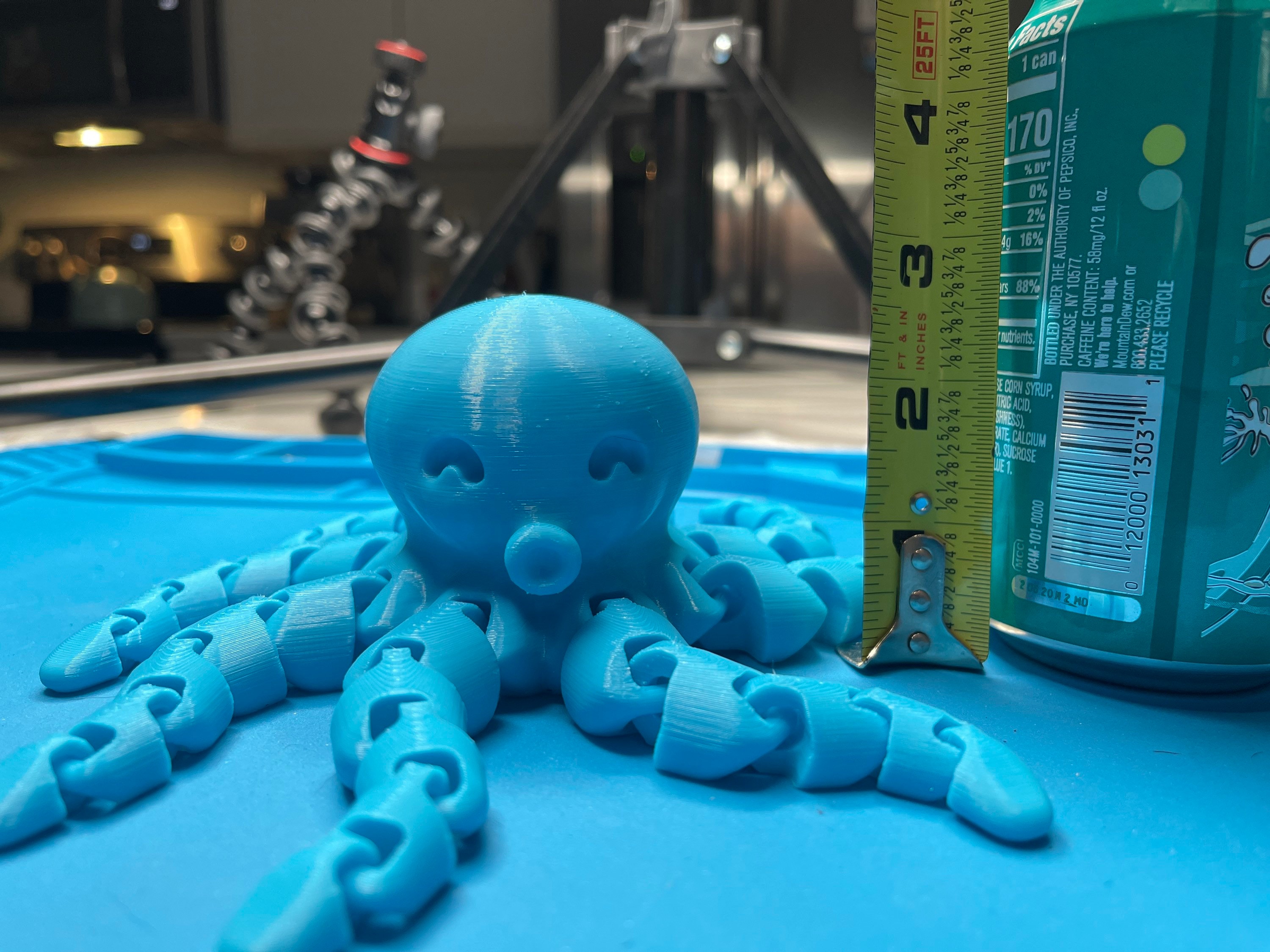 Octopus 3d Print Flexible Toy - Etsy