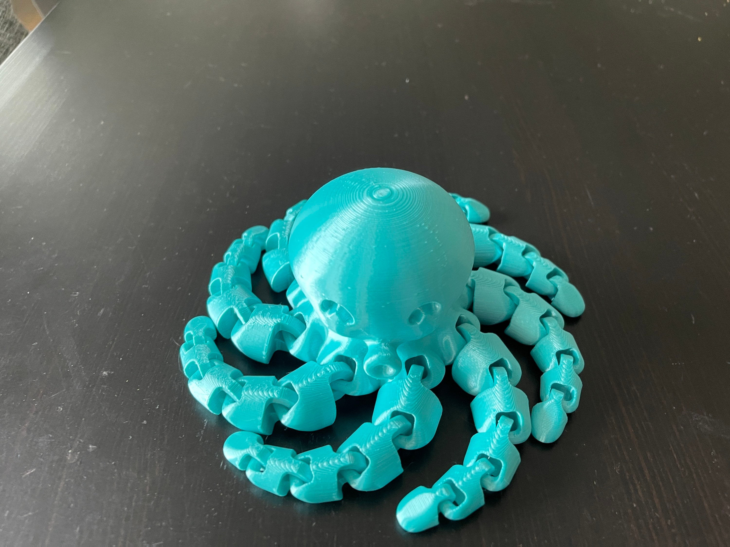 Octopus 3d Print Movable Toy - Etsy